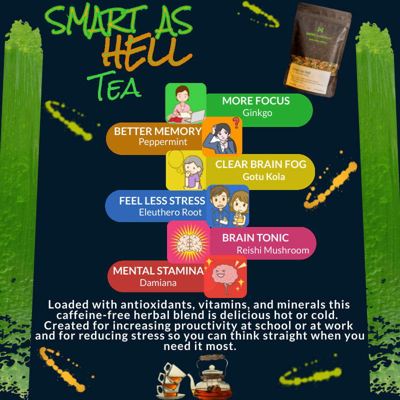 Smart As Hell Herbal Tea Blend – Matrix Herbal Blends